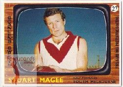 1991-1963 :: 1967 VFL Scanlens :: 1967 VFL Scanlens 27 Stuart Magee ...